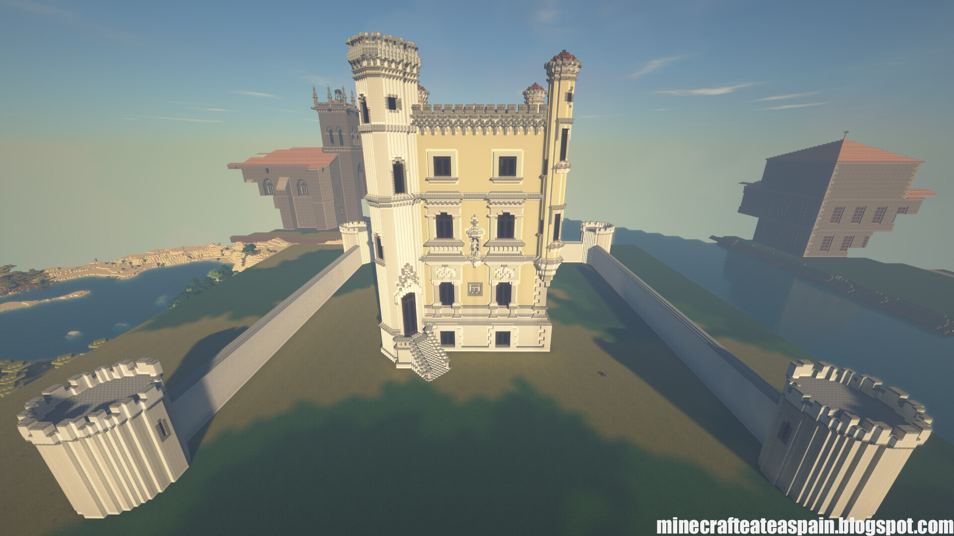 Minecraft replica of Castillo de la Isabela, Córdoba, Spain. Minecraft Map