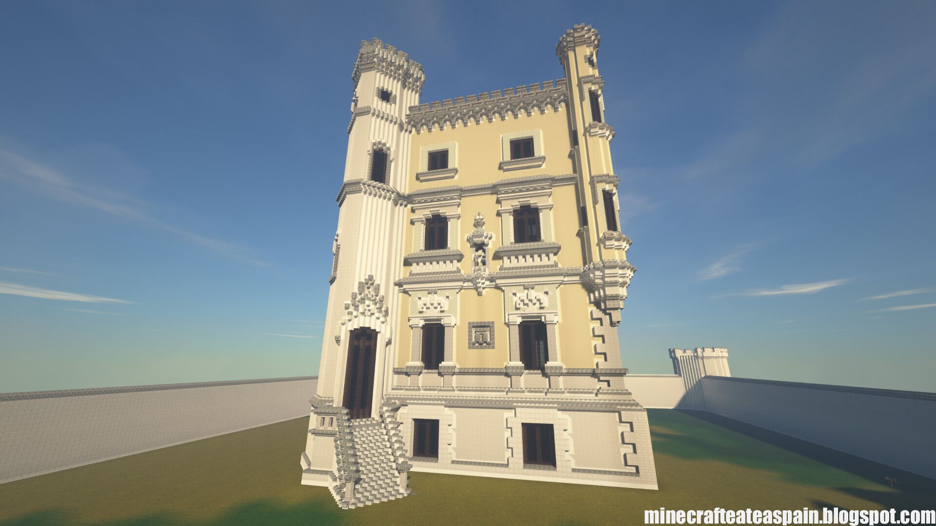 Minecraft replica of Castillo de la Isabela, Córdoba, Spain. Minecraft Map