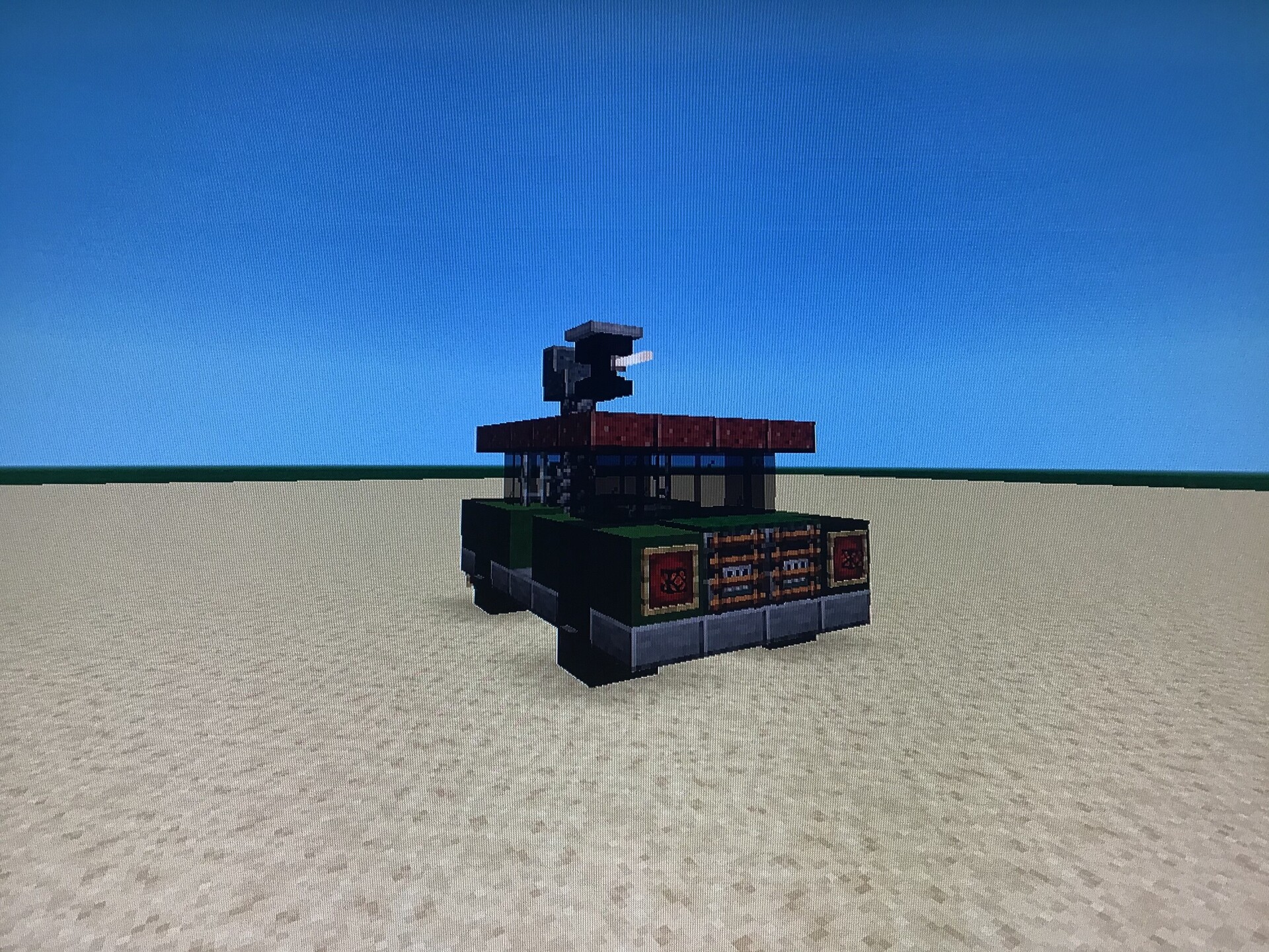 Minecraft Military Jeep with Machine Gun Minecraft Map