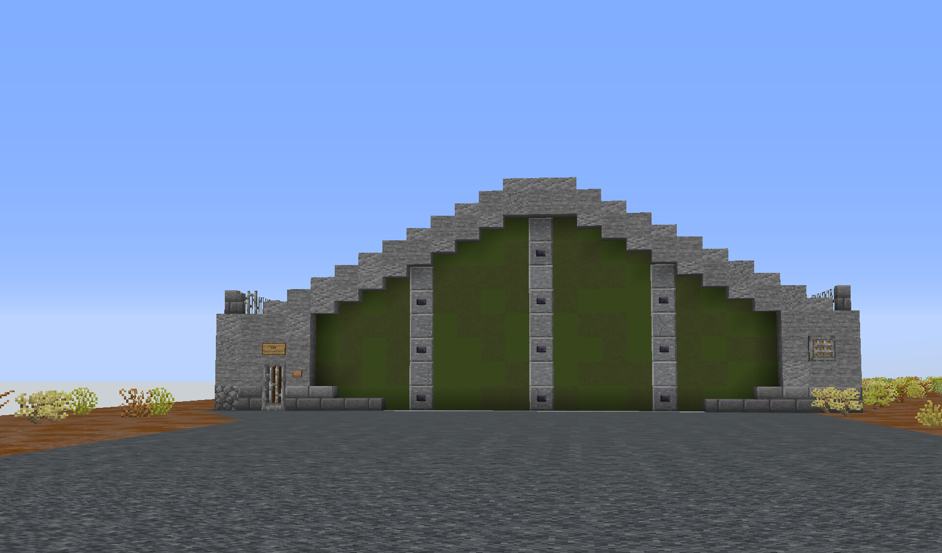 Jet-Fighter Shelter / Hangar- two versions Minecraft Map