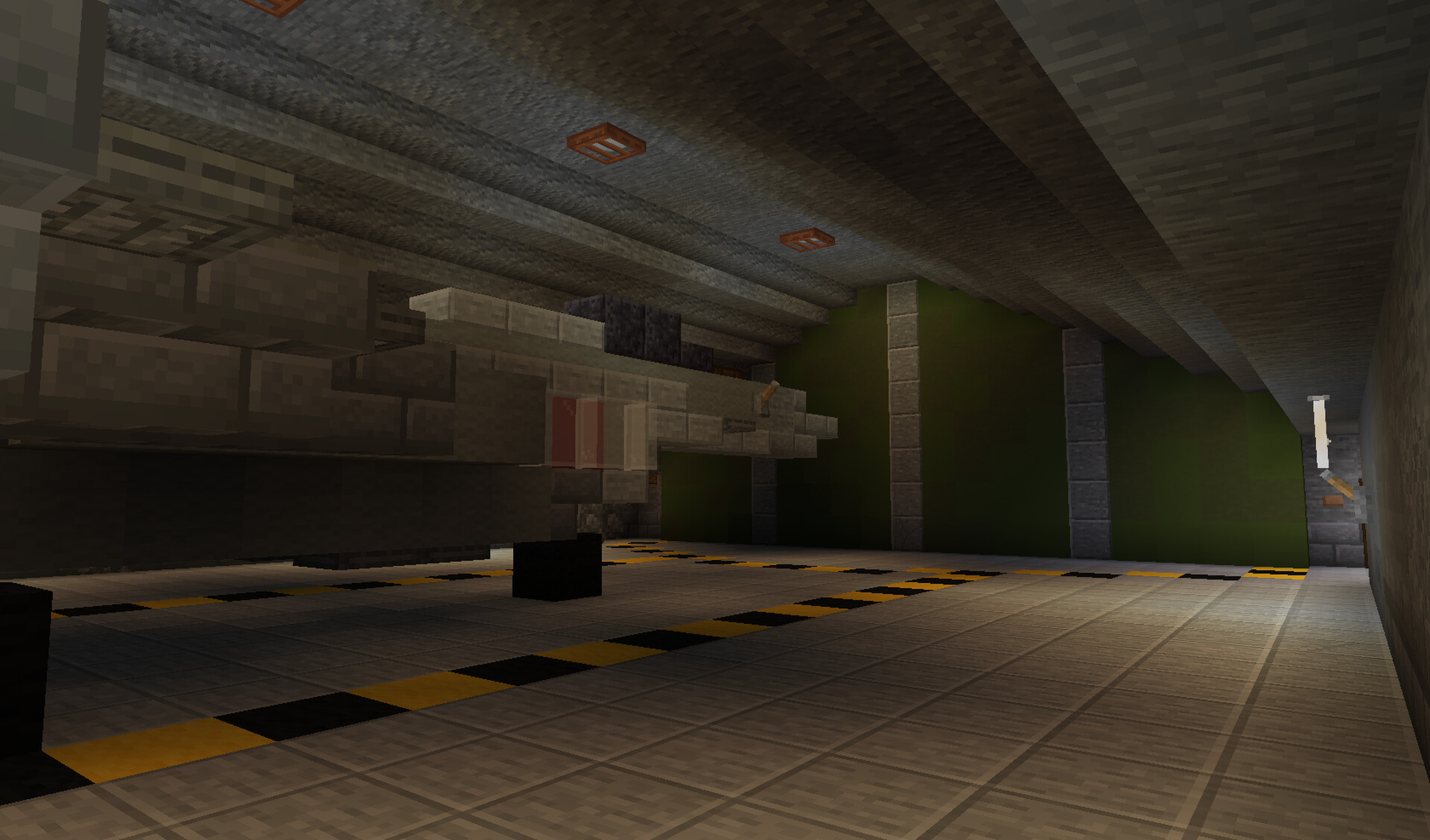 Jet-Fighter Shelter / Hangar- two versions Minecraft Map