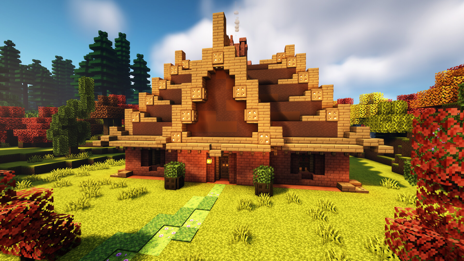 How to build a Brick House Minecraft Map