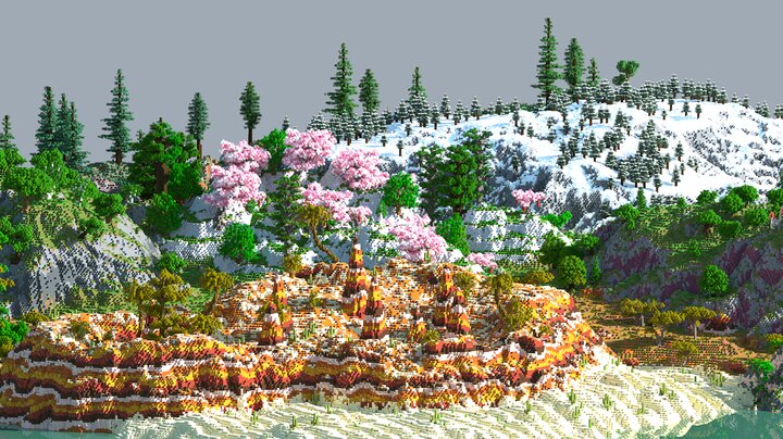 Color Level - 1000x1000 [worldpainter] Minecraft Map