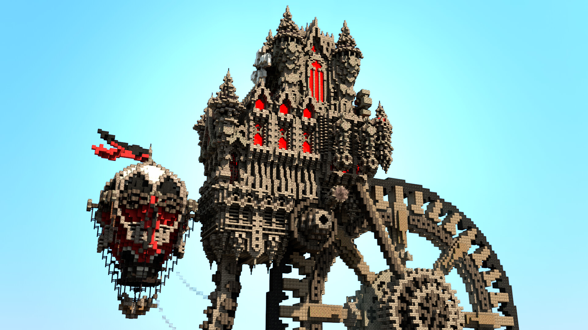 The Necropolis - Steampunk Mortal Engines Design Minecraft Map