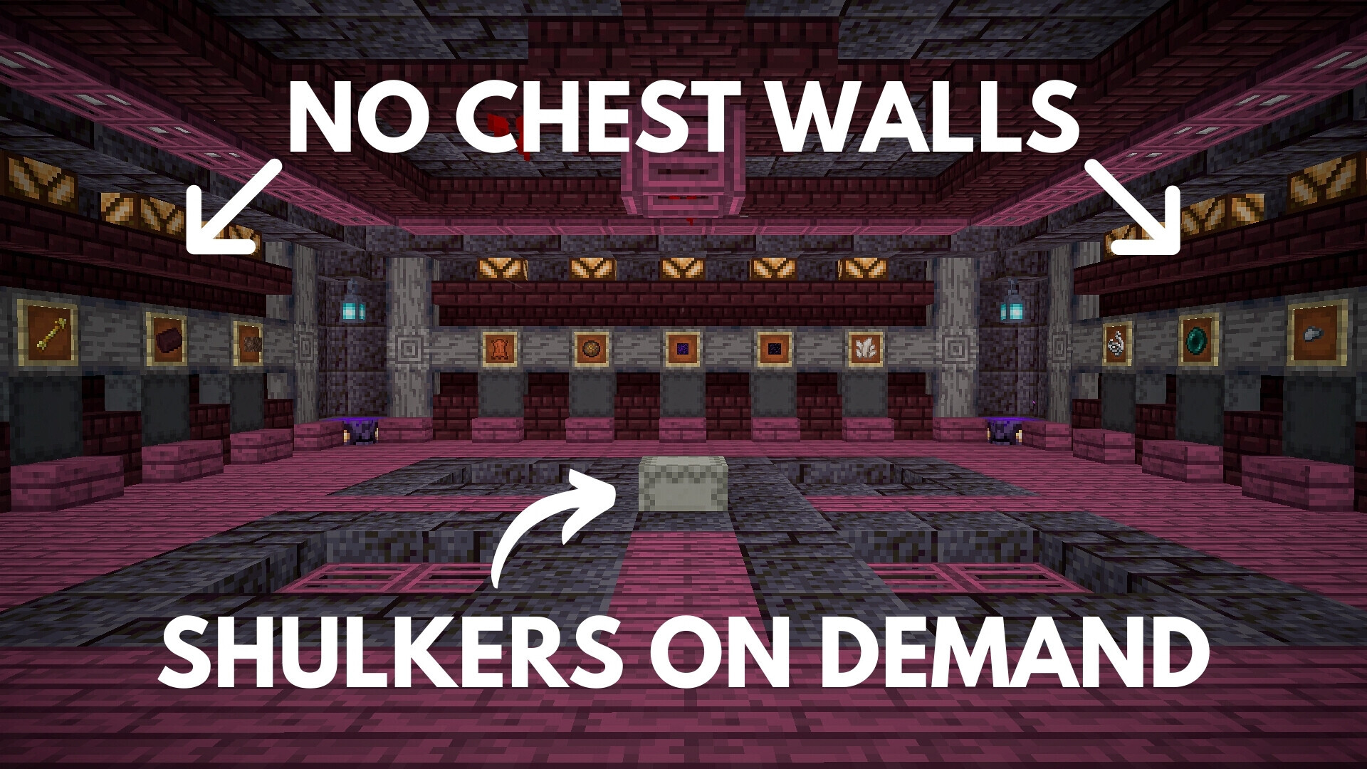 High-Tech Piglin Bartering Storage Hall Minecraft Map