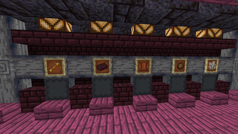 High-Tech Piglin Bartering Storage Hall Minecraft Map