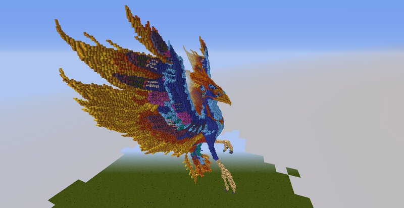 Coloured phoenix Minecraft Map
