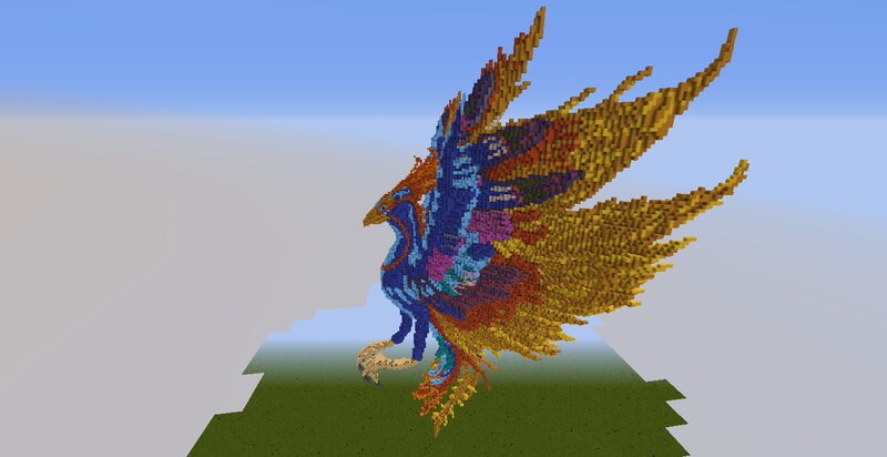 Coloured phoenix Minecraft Map
