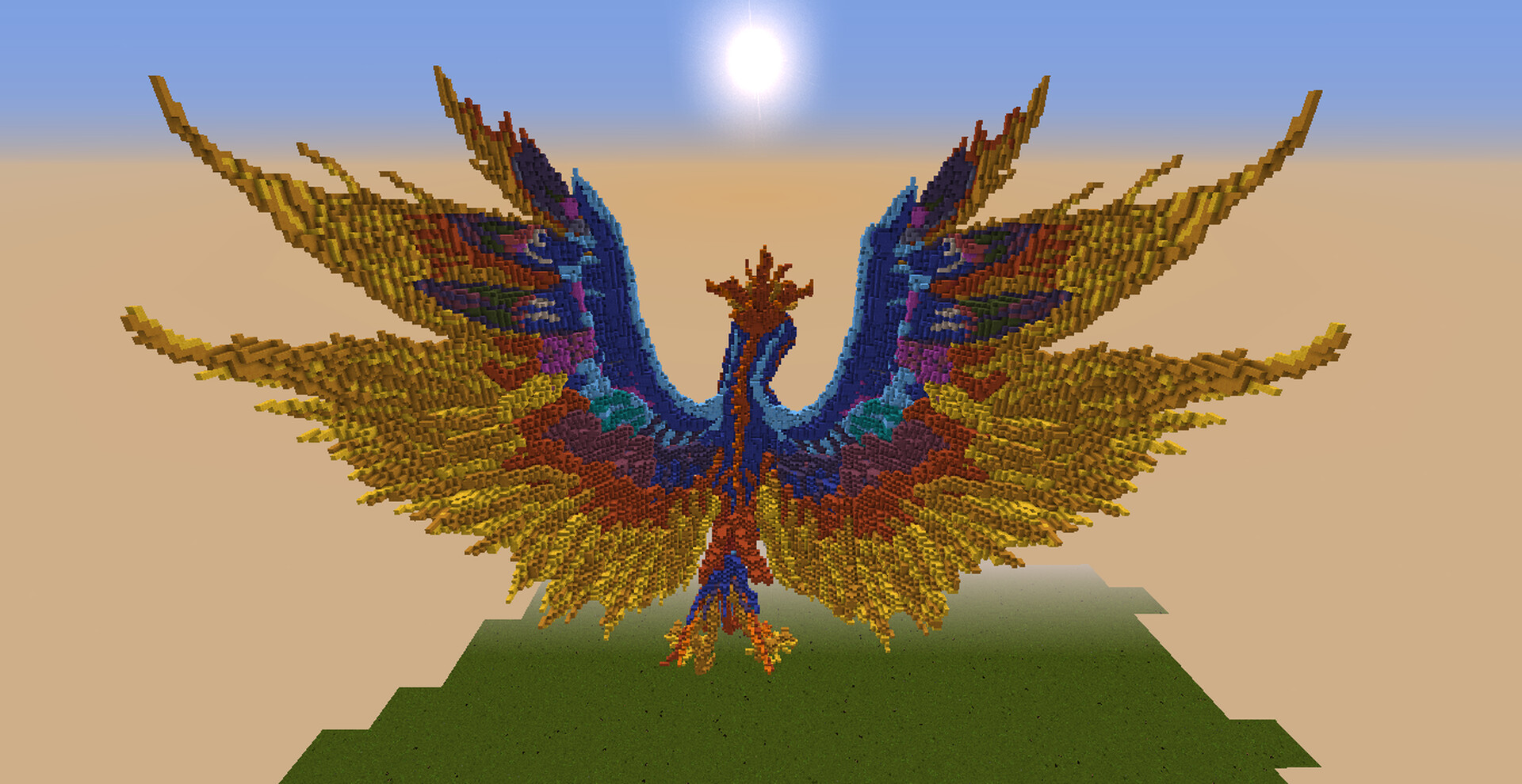 Coloured phoenix Minecraft Map