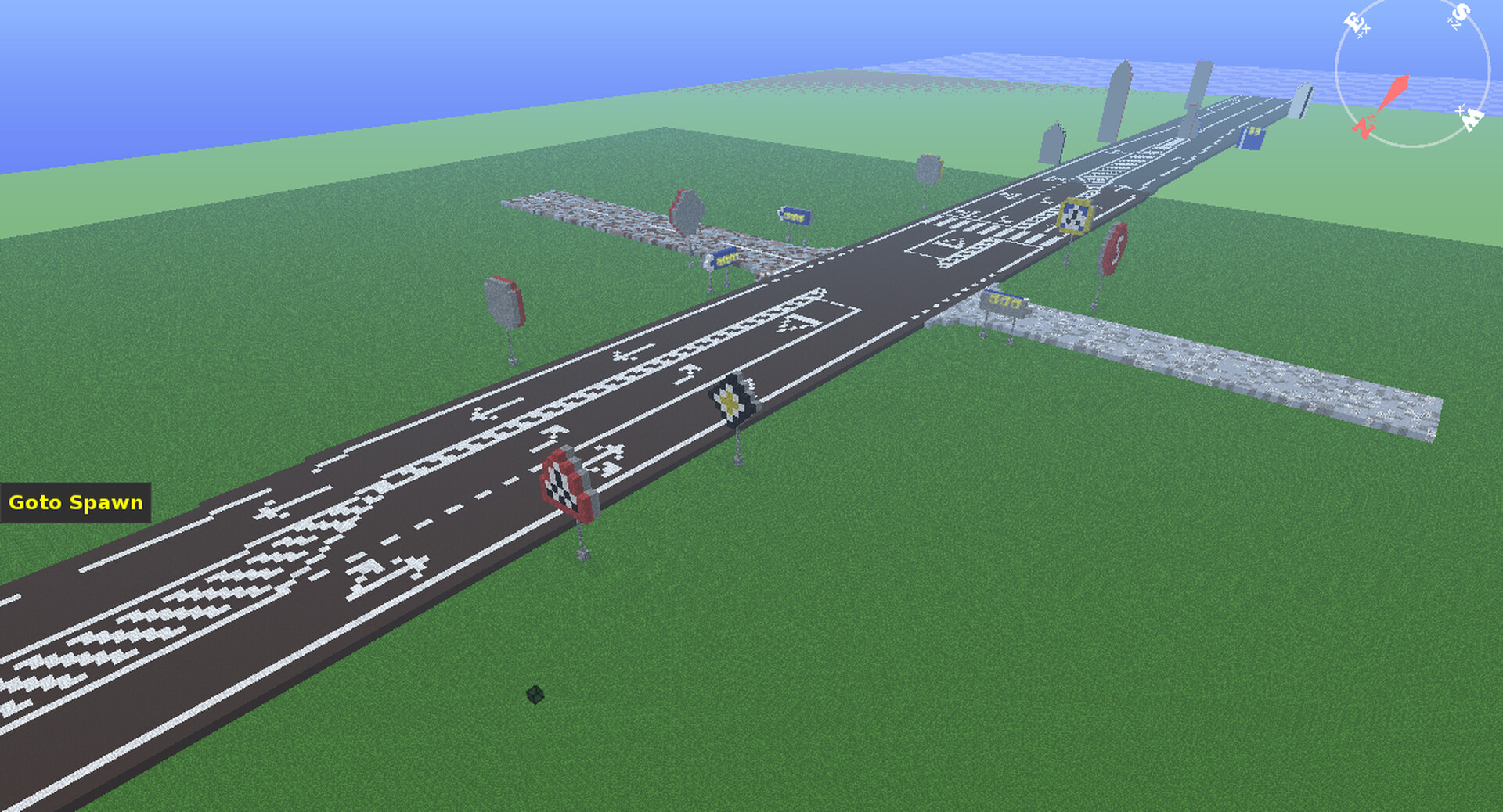 Public Roads Intersection REALISTIC MADE by Anderbest Minecraft Map