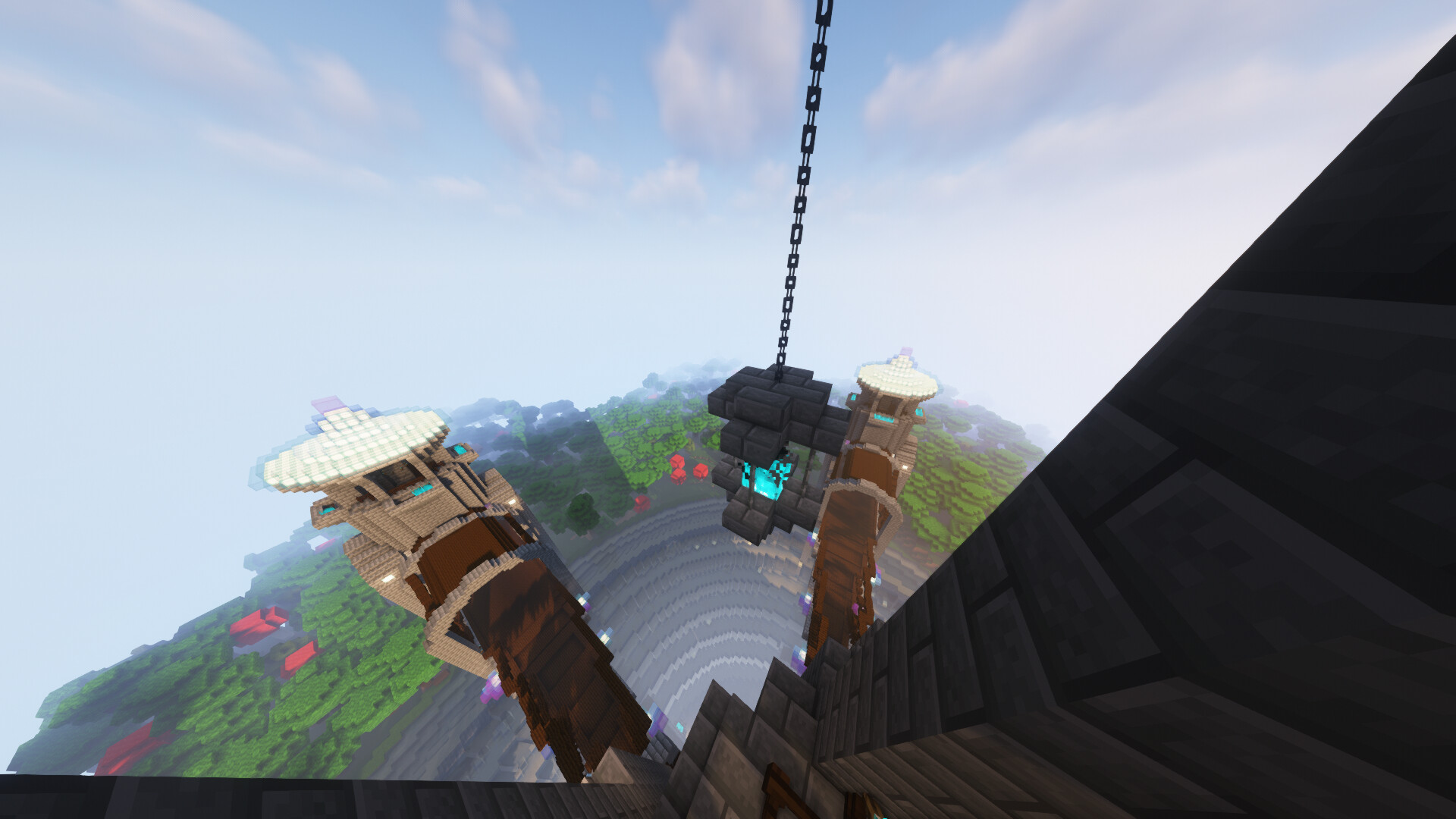 Dark Water Fall Tower Minecraft Map