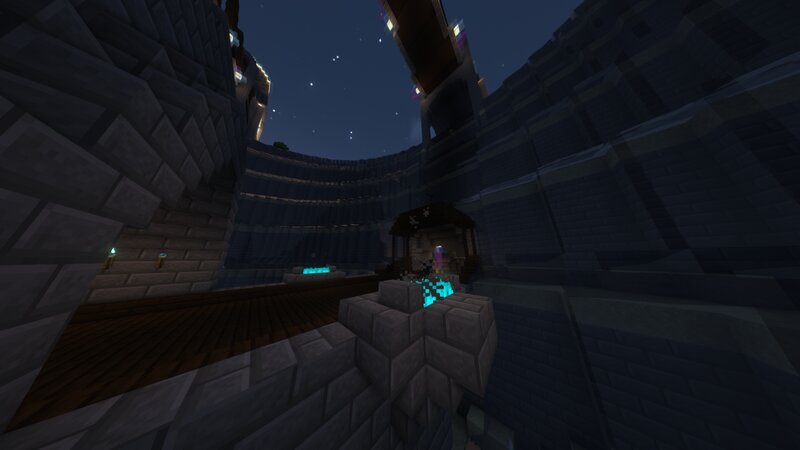 Dark Water Fall Tower Minecraft Map