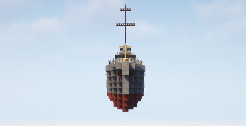 1:1 Scale Kamikaze Class Destroyer IJN Harukaze Minecraft Map