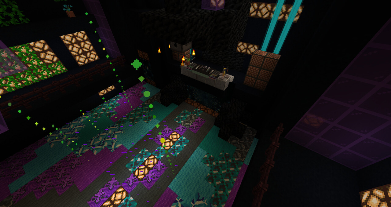 Burning Blocks Music Festival (with new dimensions & biomes + dungeons) Minecraft Map