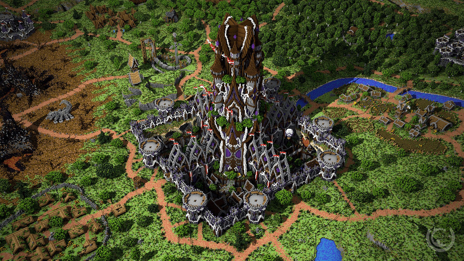 Medieval Faction Map | The Thousand Statues Minecraft Map