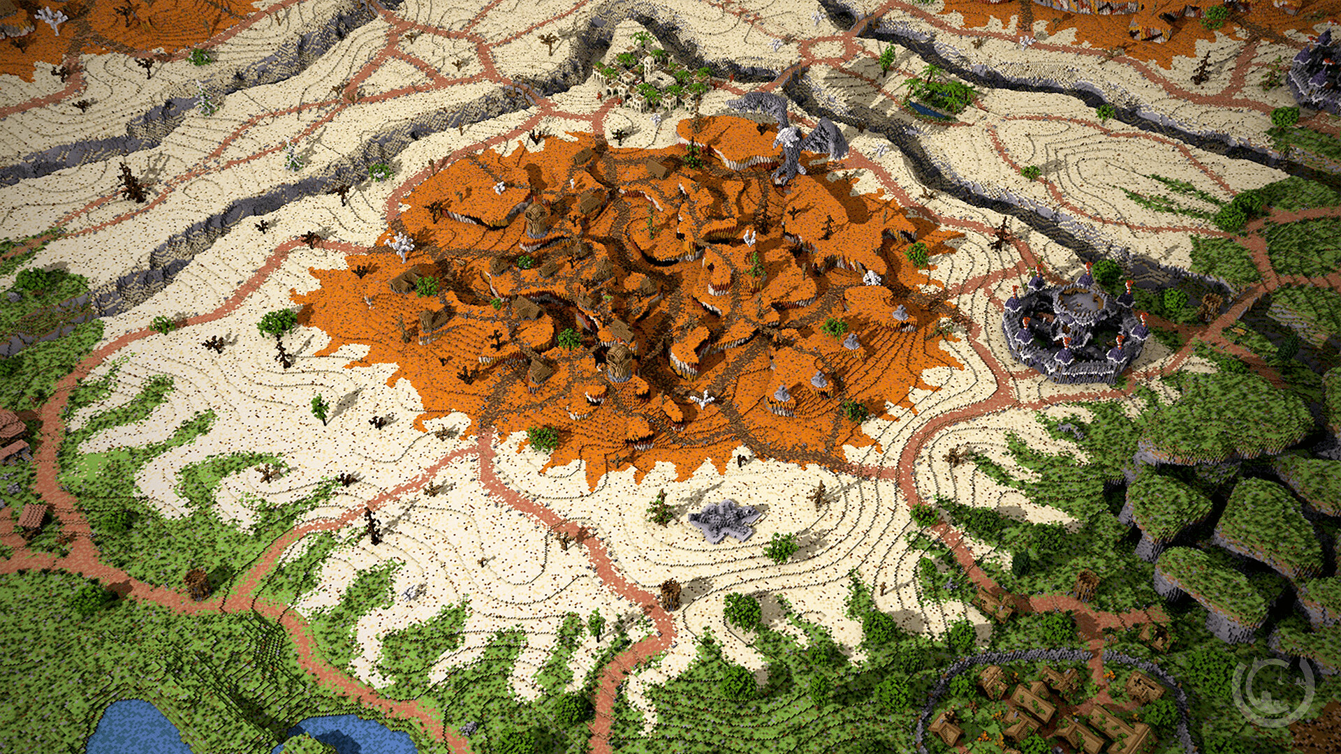Medieval Faction Map | The Thousand Statues Minecraft Map