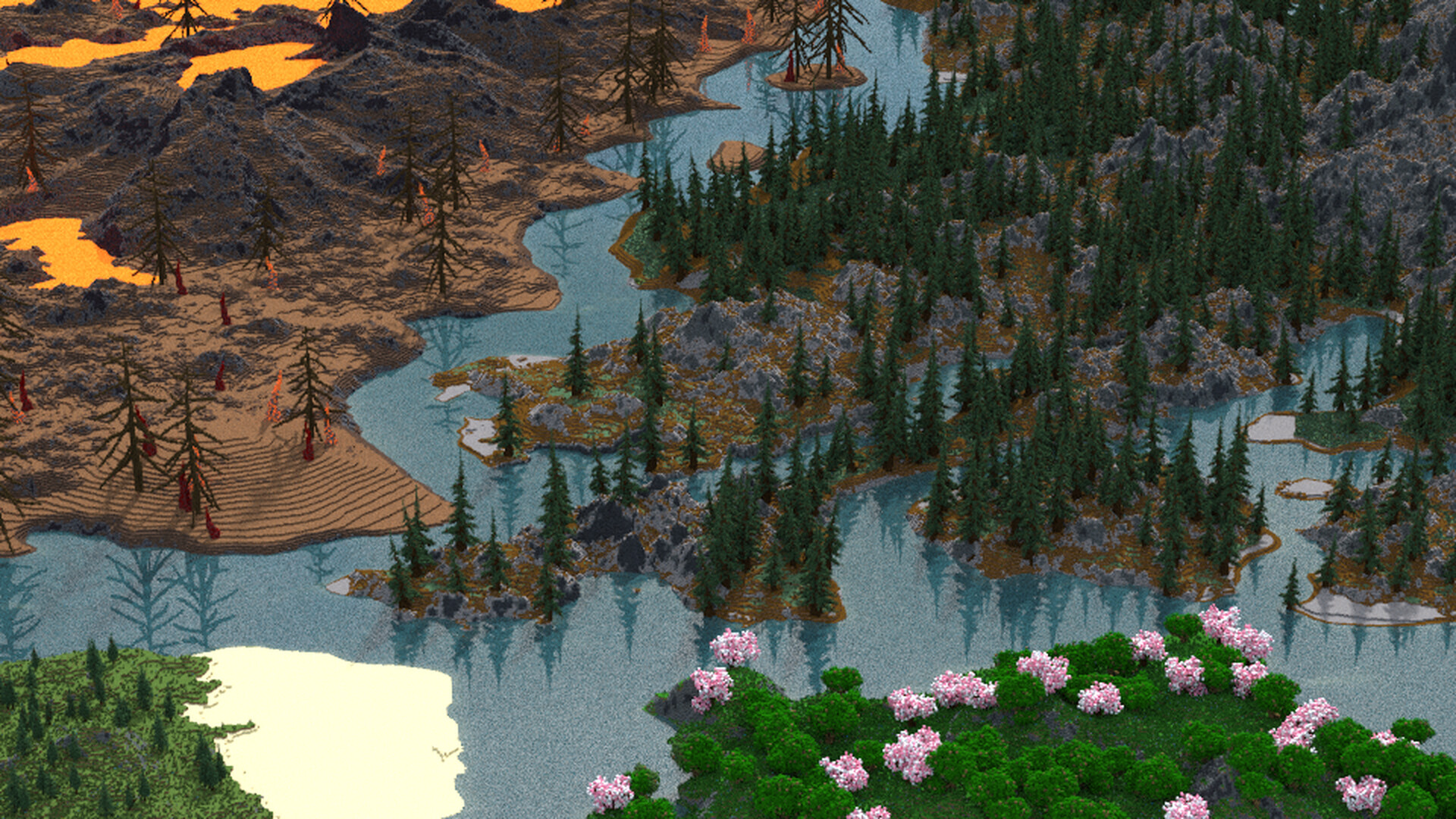 Zogrora (custom map - 4k by 4k) Minecraft Map