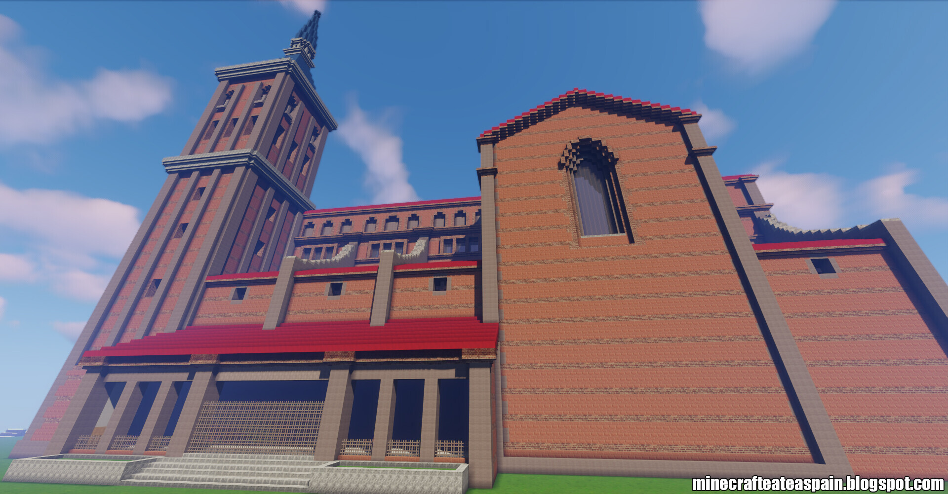 Minecraft replica of the Church of Our Lady of Asunción, Campo de ...