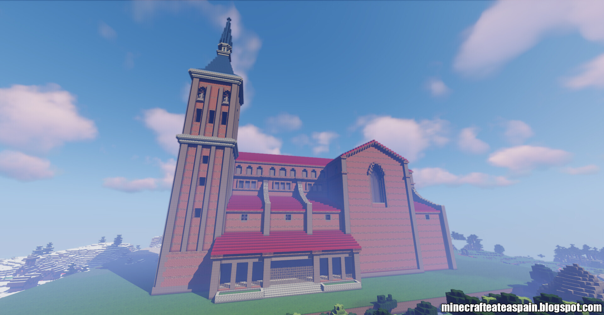 Minecraft replica of the Church of Our Lady of Asunción, Campo de ...