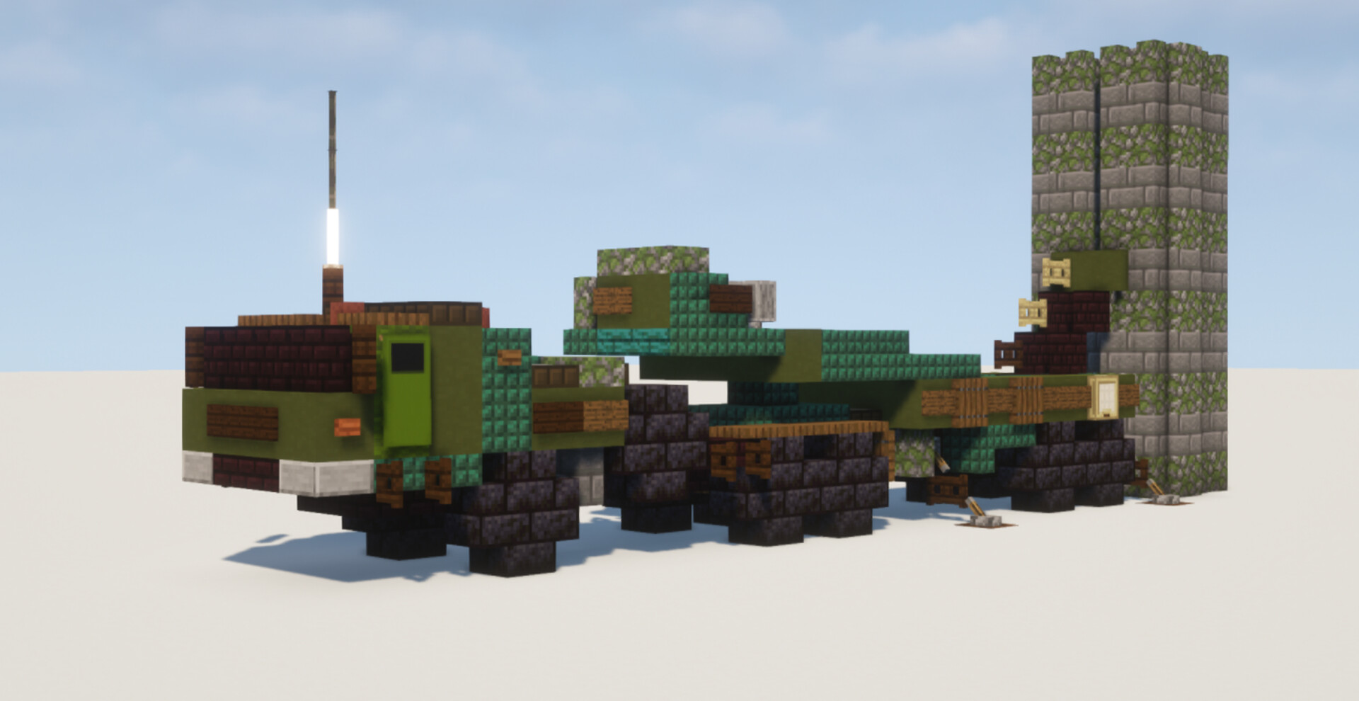 1.5:1 Scale S-400 Triumf / SA-21 Growler Missile System Minecraft Map