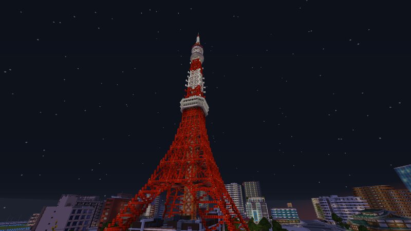 Tokyo Tower (日本電波塔) Minecraft Map