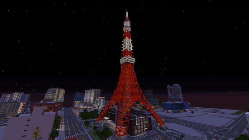 Tokyo Tower (日本電波塔) Minecraft Map