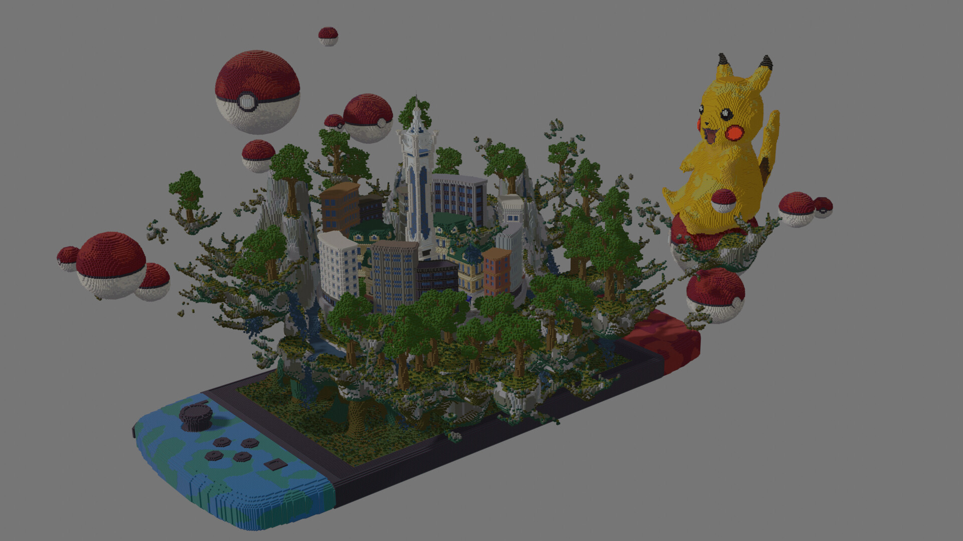 Lumiose City Hub Minecraft Map