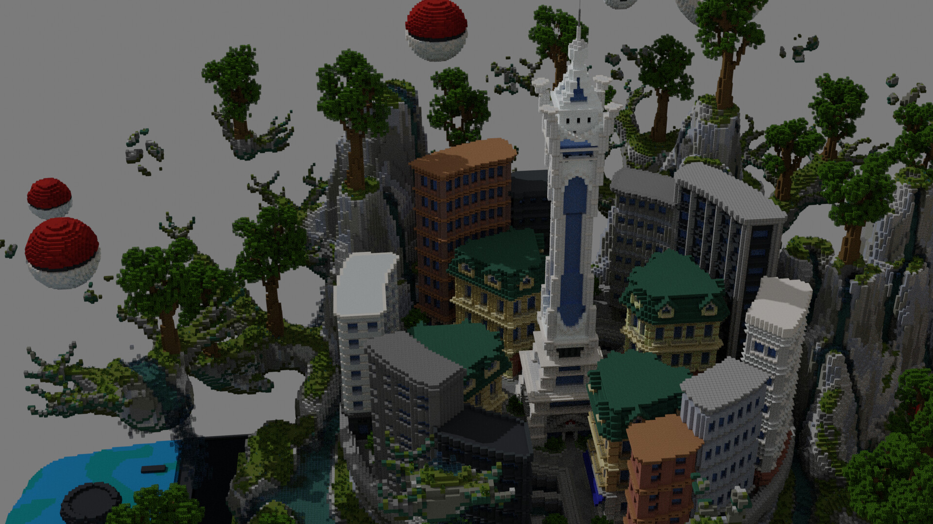 Lumiose City Hub Minecraft Map