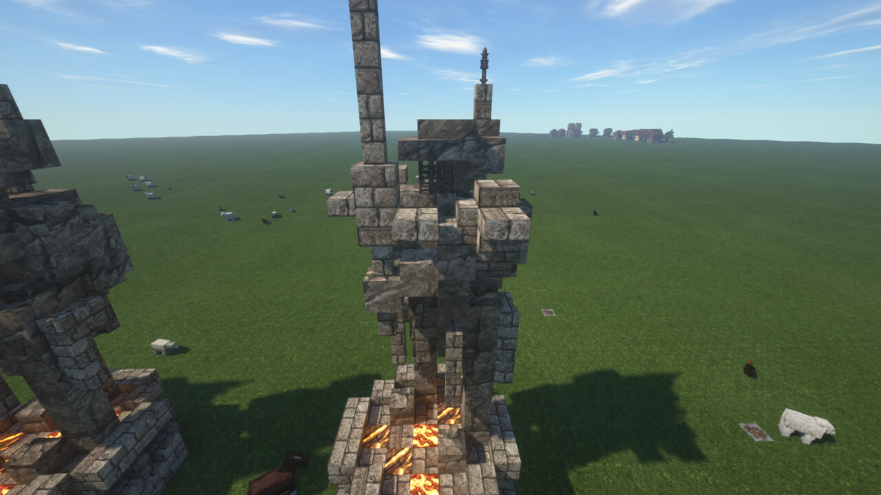 Knight Stone Statue Minecraft Map