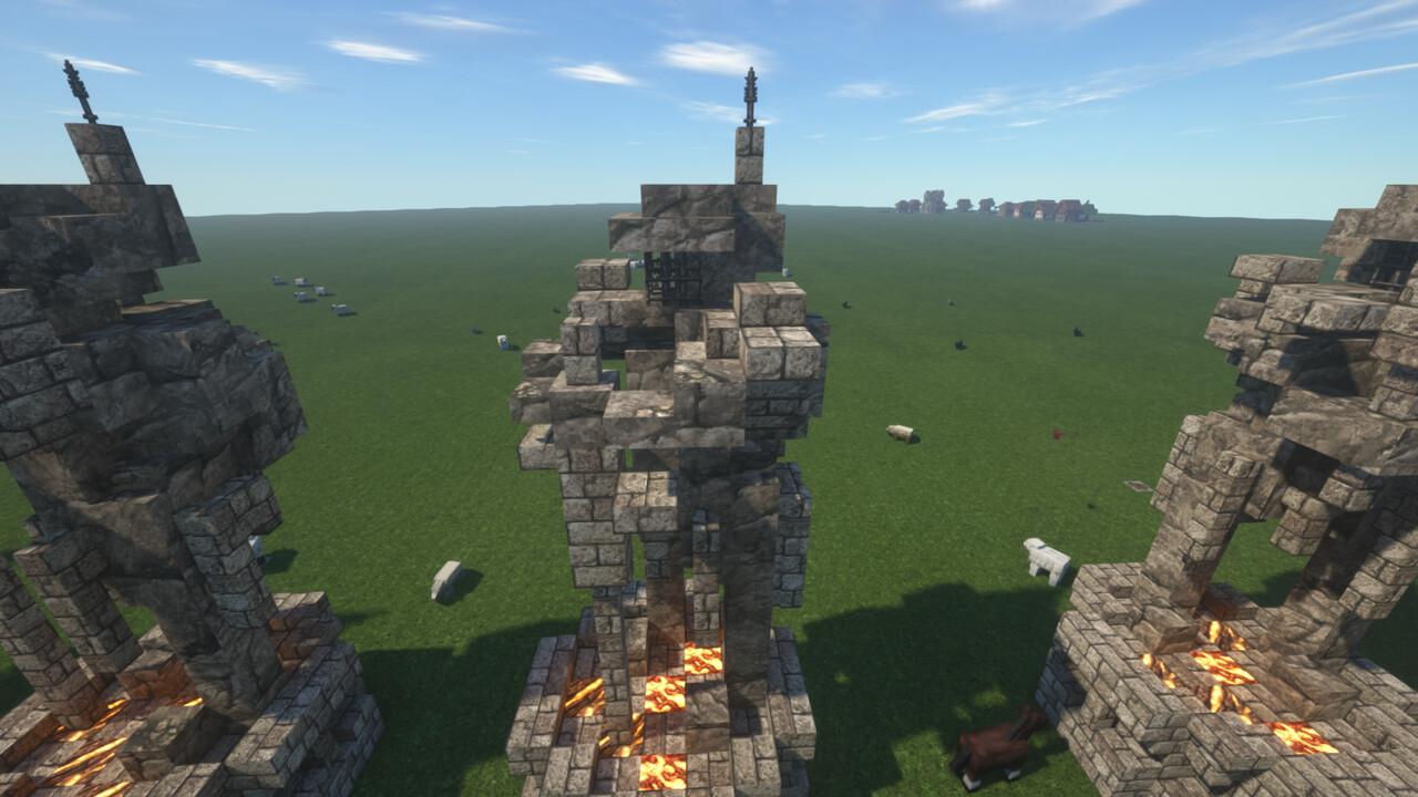 Knight Stone Statue Minecraft Map