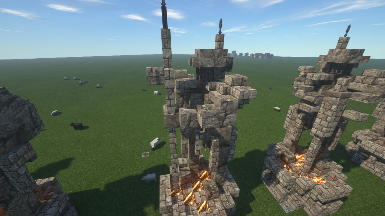 Knight Stone Statue Minecraft Map