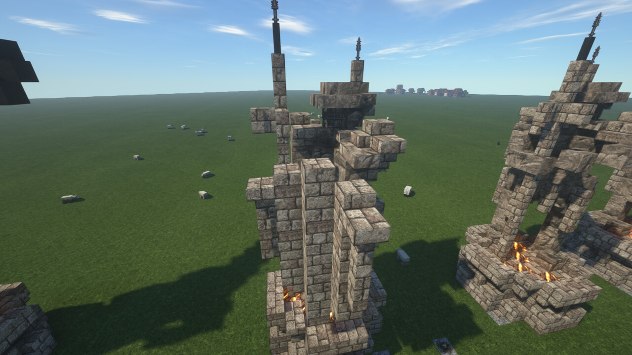 Knight Stone Statue Minecraft Map