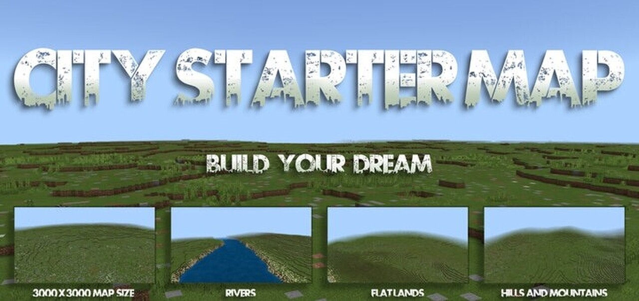 CITY STARTER ISLAND Minecraft Map
