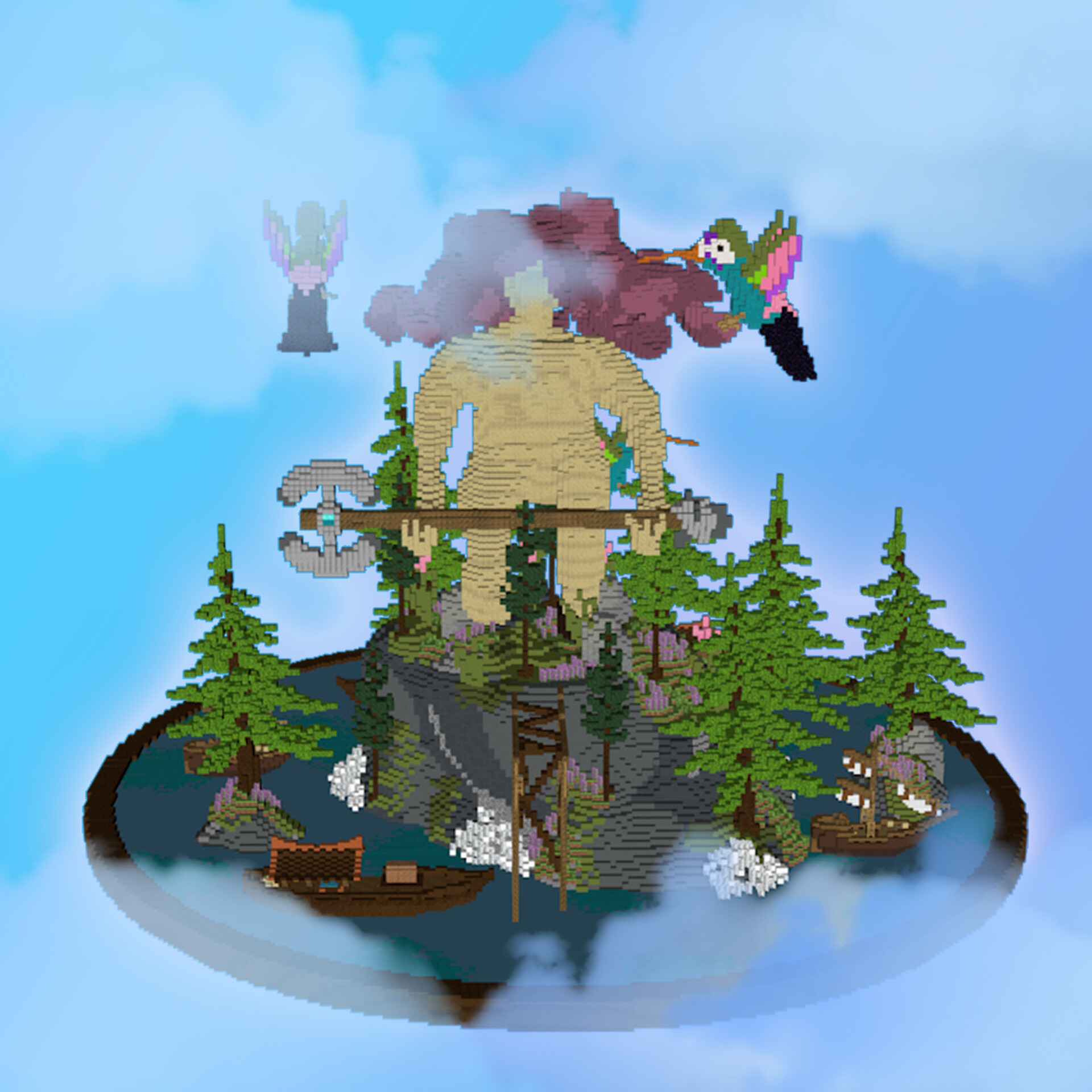 GIRL BODY BUILDS Minecraft Map