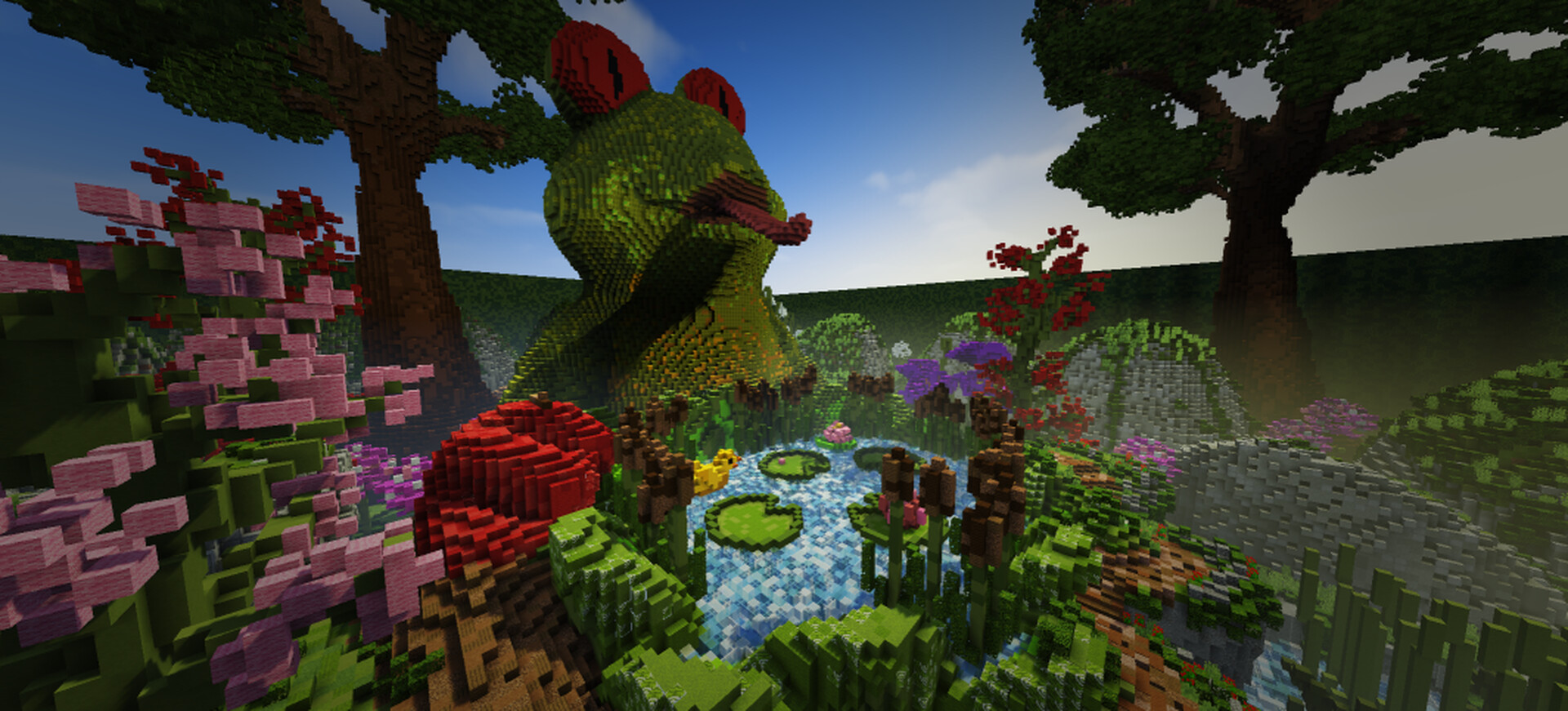 Frog & Garden Spawn Minecraft Map