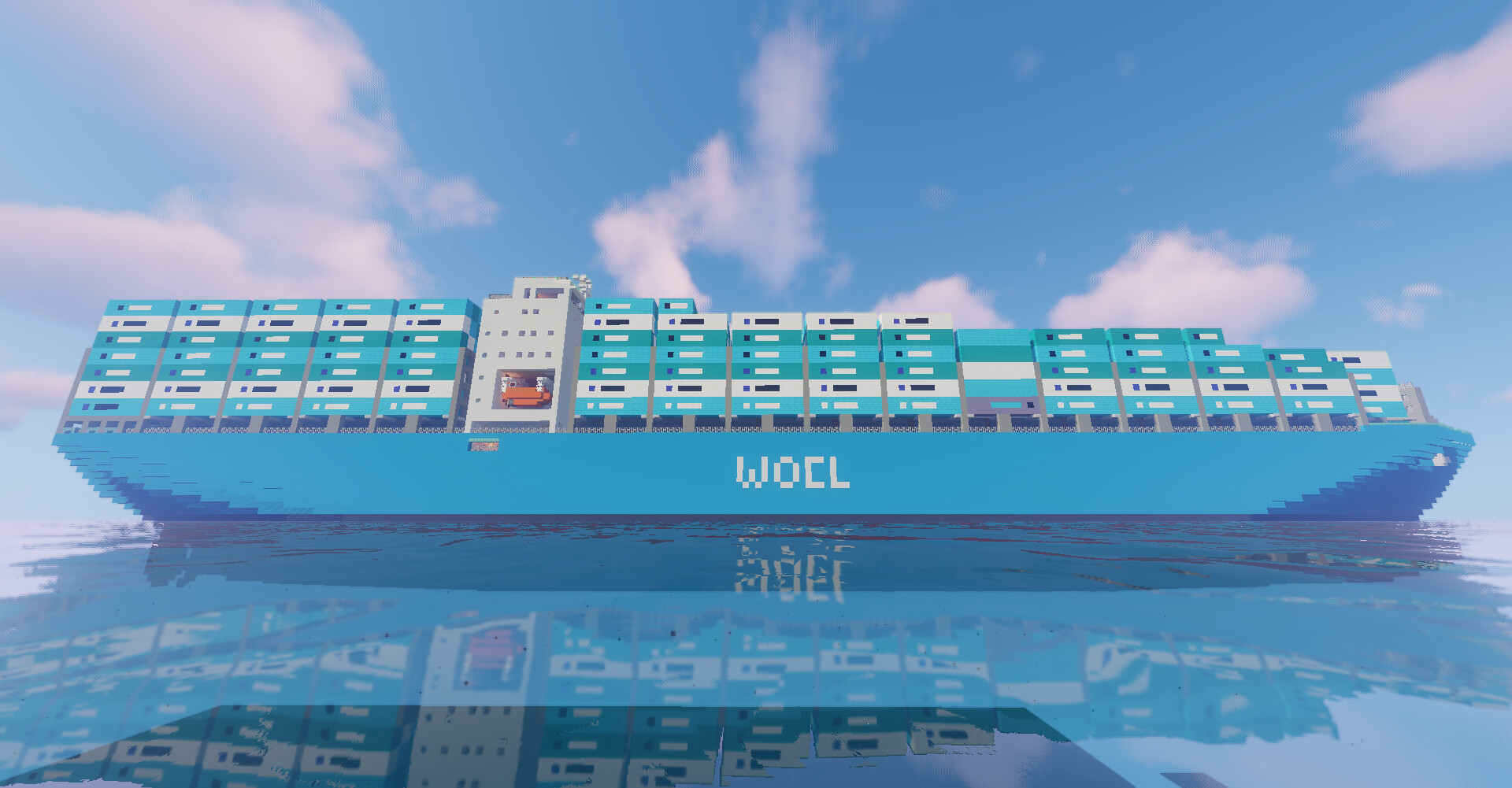 WOCL: Ocean Mover. (Container ship/cargo ship) Minecraft Map