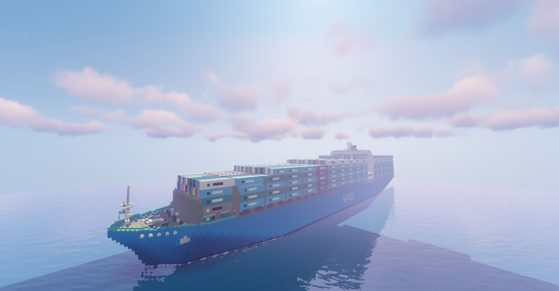 WOCL: Ocean Mover. (Container ship/cargo ship) Minecraft Map