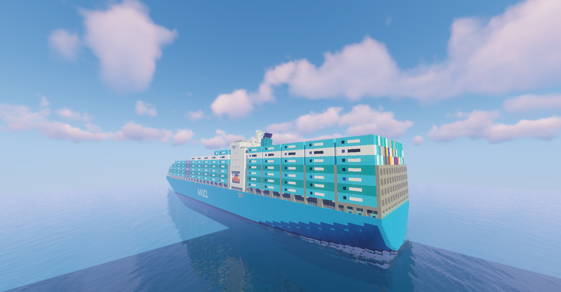 WOCL: Ocean Mover. (Container ship/cargo ship) Minecraft Map