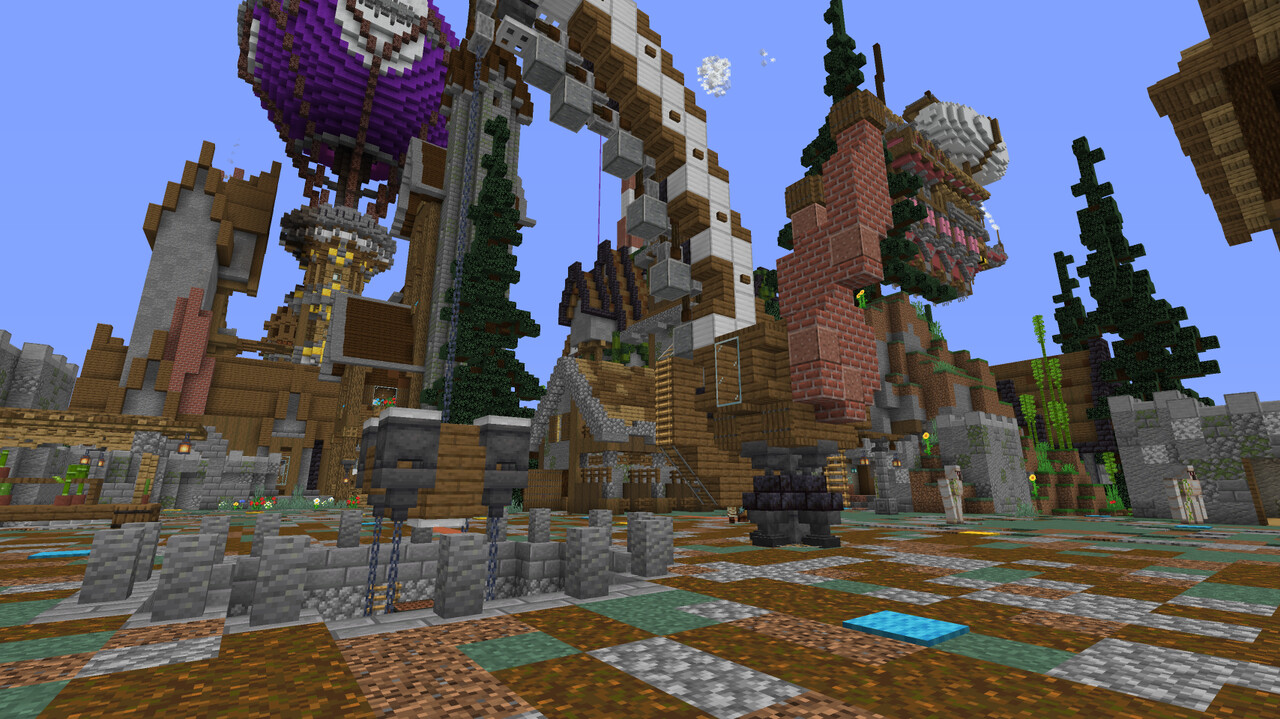 1.16 Survival Steampunk Spawn Minecraft Map