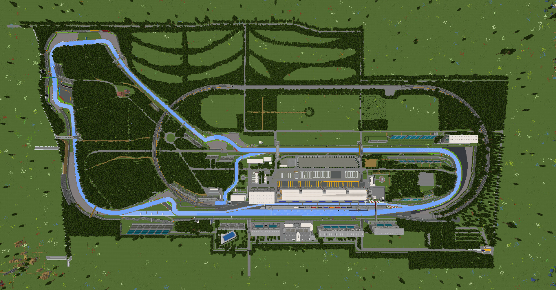 F1 Monza Ice Boat Racing track (1.17.1) Minecraft Map