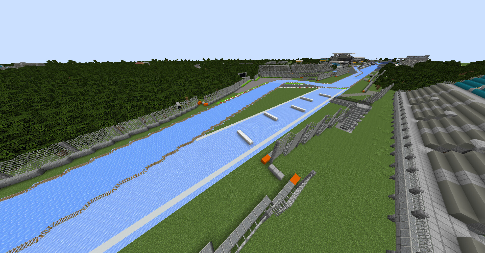F1 Monza Ice Boat Racing track (1.17.1) Minecraft Map