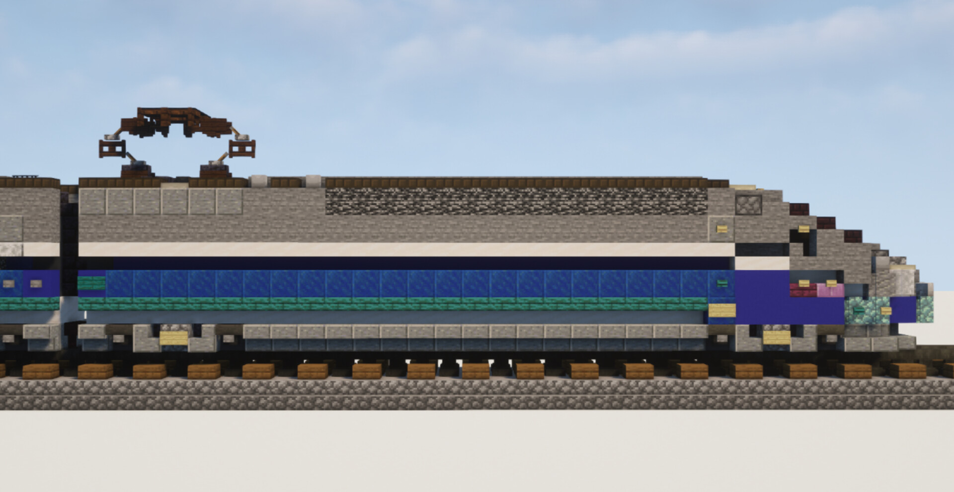 1.5:1 Scale TGV Duplex High Speed Train Minecraft Map