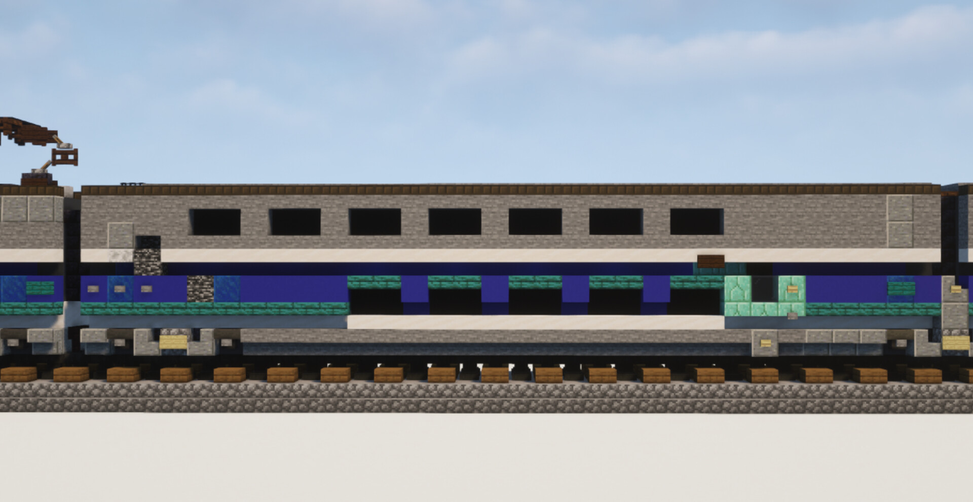 1.5:1 Scale TGV Duplex High Speed Train Minecraft Map