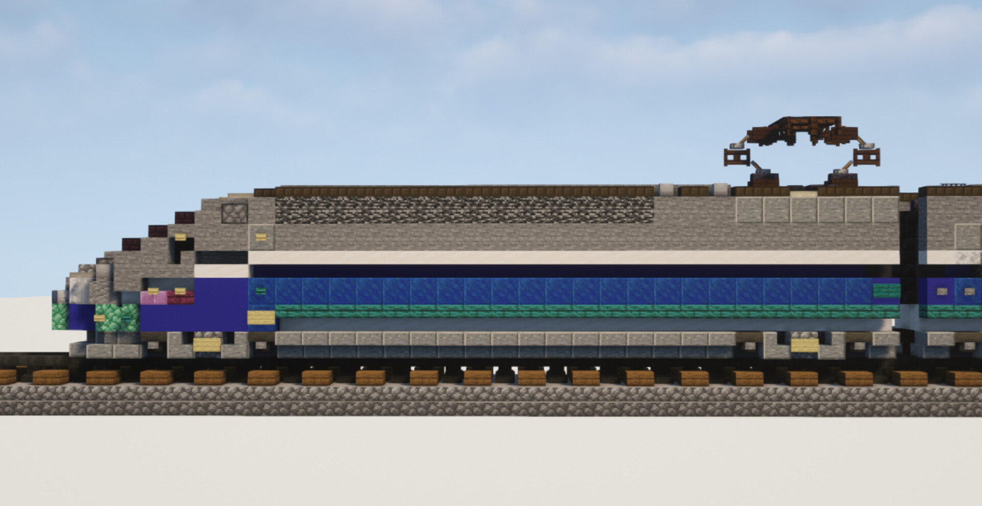 1.5:1 Scale TGV Duplex High Speed Train Minecraft Map