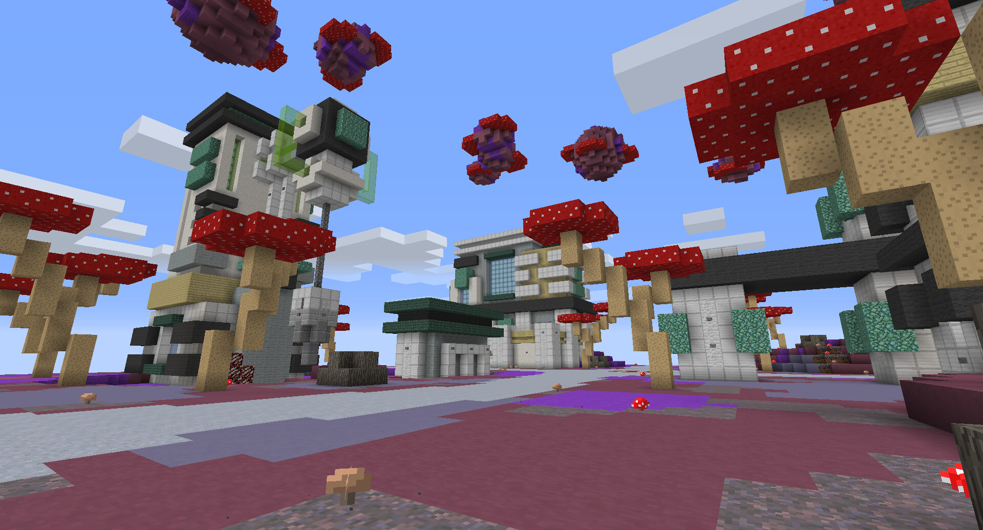 Purple Planet Sci-Fi KOTH [100x100] Minecraft Map