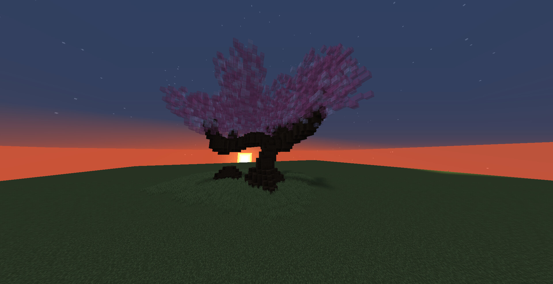 Large custom pink tree Minecraft Map