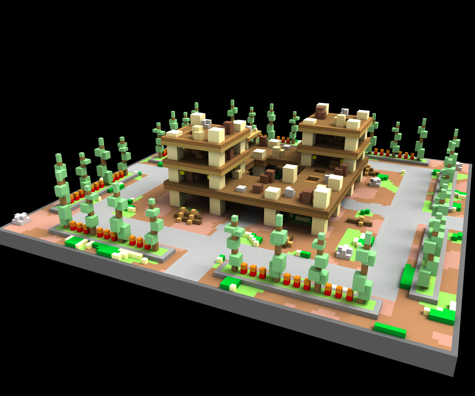 Construction Site KOTH [100x100] Minecraft Map