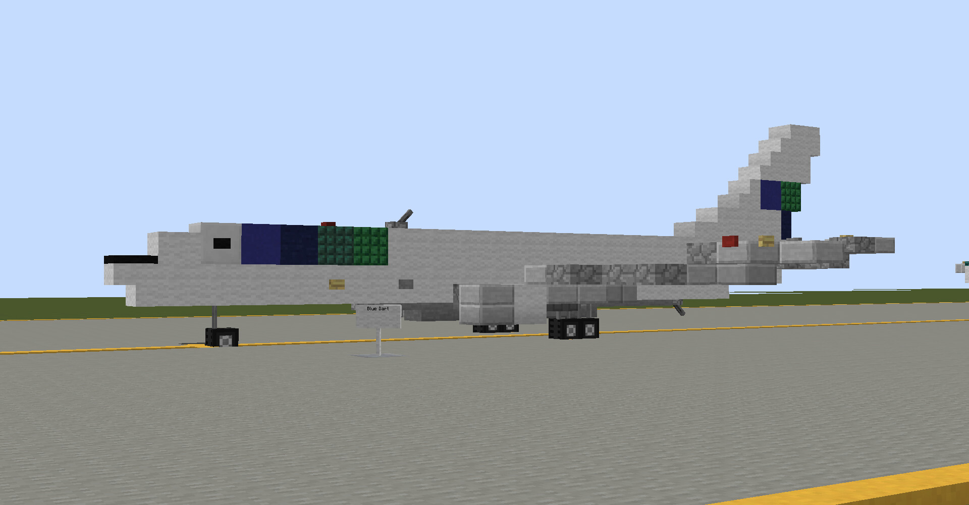 Boeing 757-200F 1:2 Minecraft Map