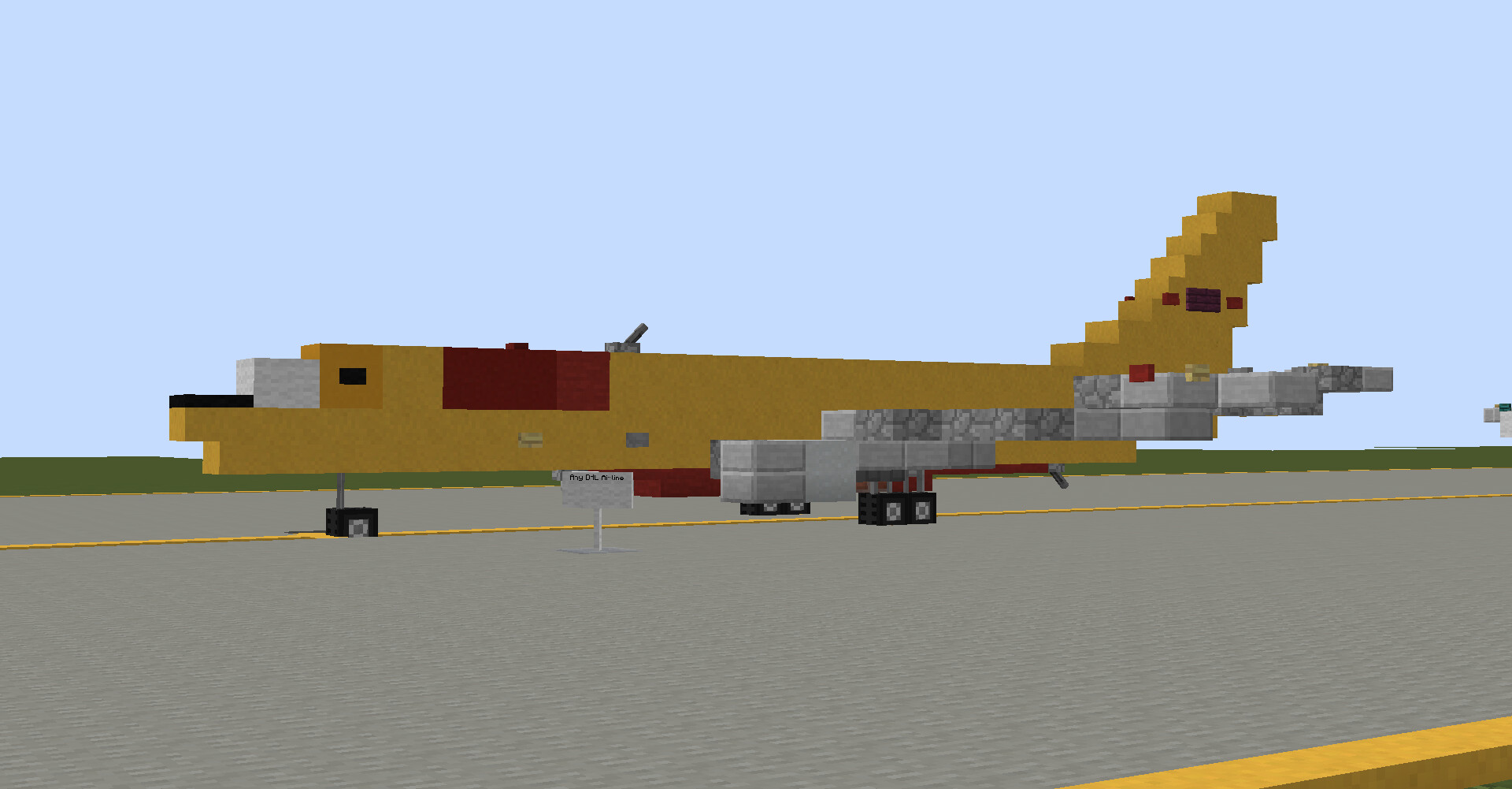Boeing 757-200F 1:2 Minecraft Map