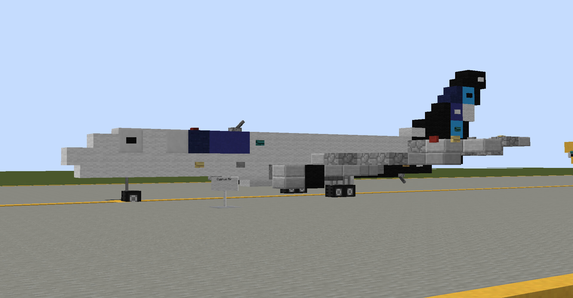 Boeing 757-200F 1:2 Minecraft Map